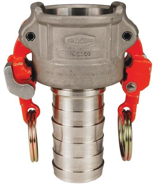 1-1/2" Stainless Steel Vent-Lock Safety EZ Boss-Lock Cam & Groove Type ...