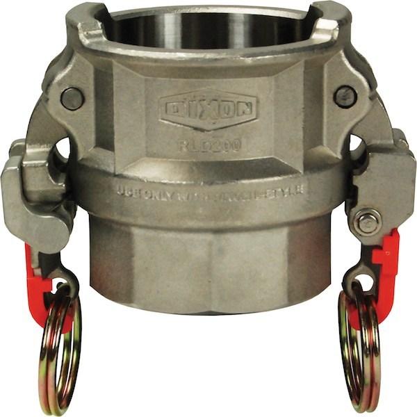 2" Stainless Steel Vent-Lock Safety EZ Boss-Lock Cam & Groove Type D C ...